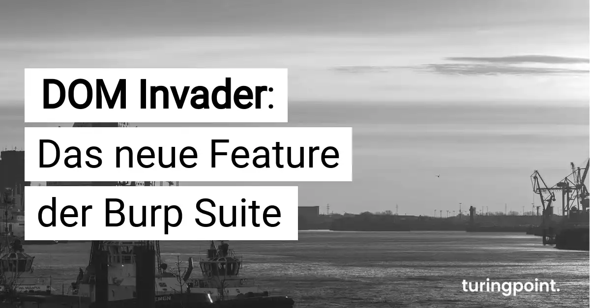 DOM Invader - das neue Feature der Burp Suite | turingpoint